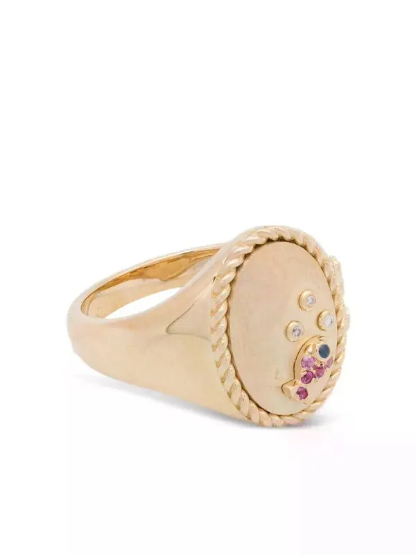 Yvonne Léon 9k Yellow Diamond Ring - Gold