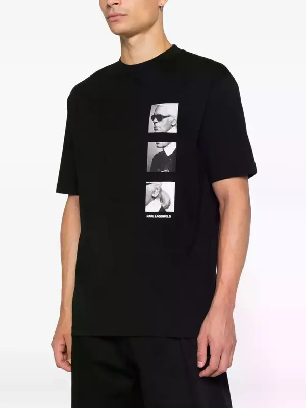 Karl Lagerfeld Crew-neck Cotton T-shirt