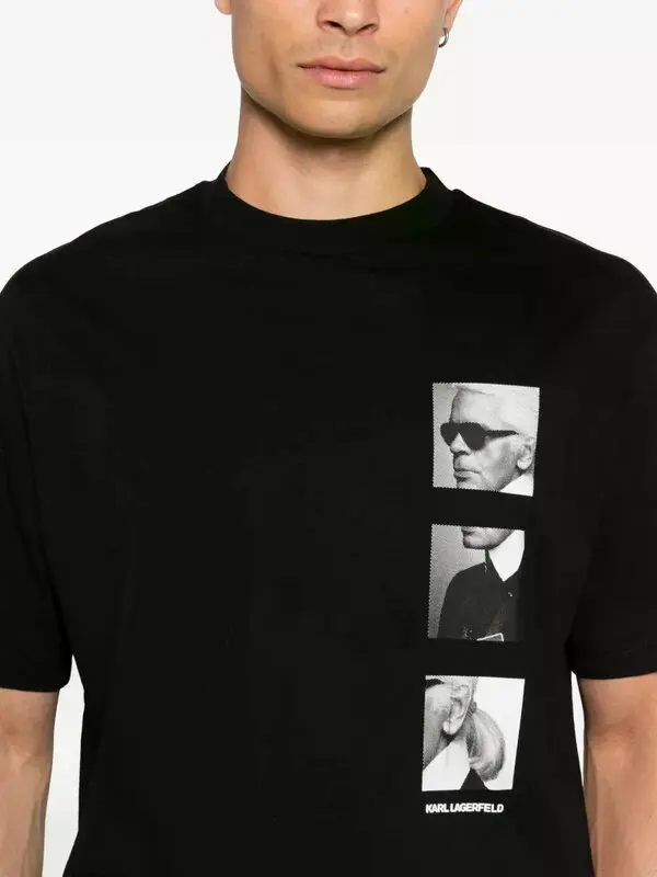 Karl Lagerfeld Crew-neck Cotton T-shirt