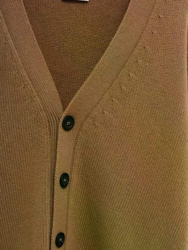 Moncler Logo Patch Wool Cardigan
