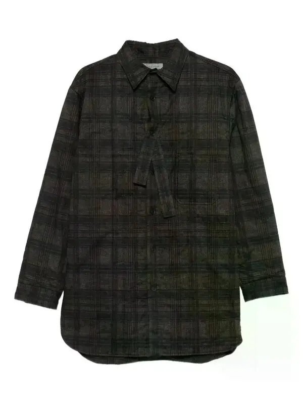 Yohji Yamamoto Plaid-pattern Shirt