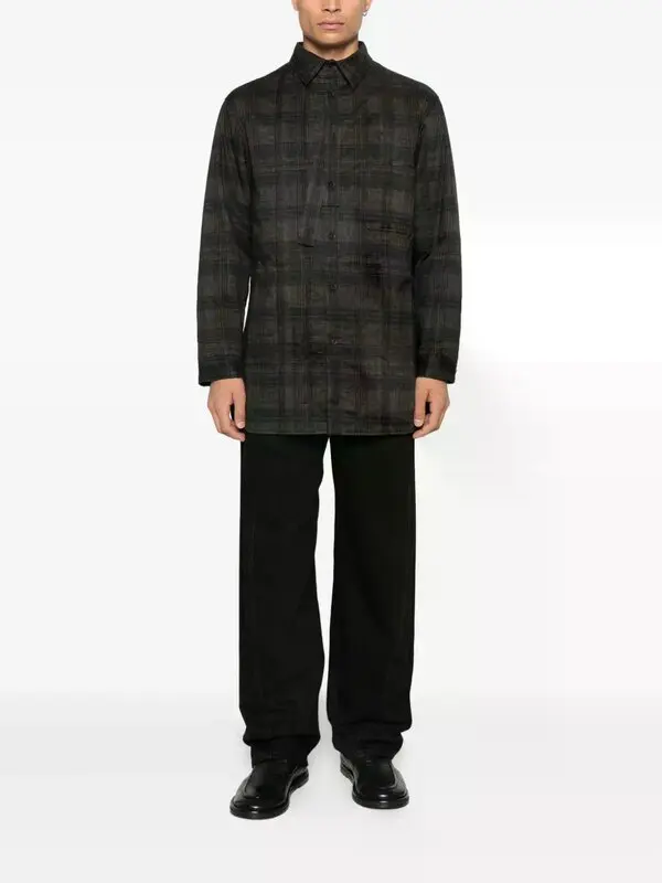 Yohji Yamamoto Plaid-pattern Shirt