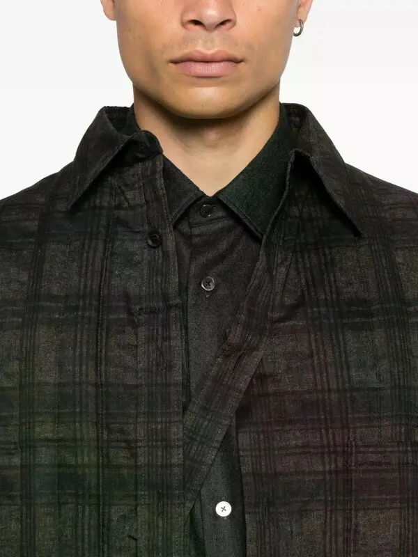 Yohji Yamamoto Plaid-pattern Shirt