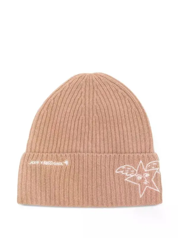 Rossignol X Jcc Ribbed Embroidered Beanie - Brown