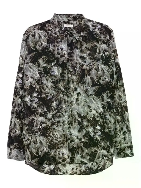 CALMLENCE Printed Shirt - Black