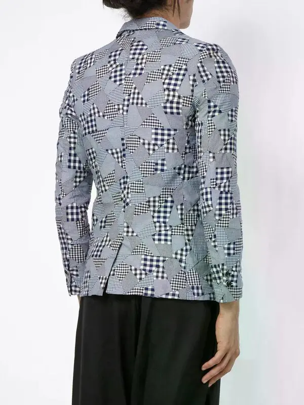 Anrealage Gingham Patch Blazer