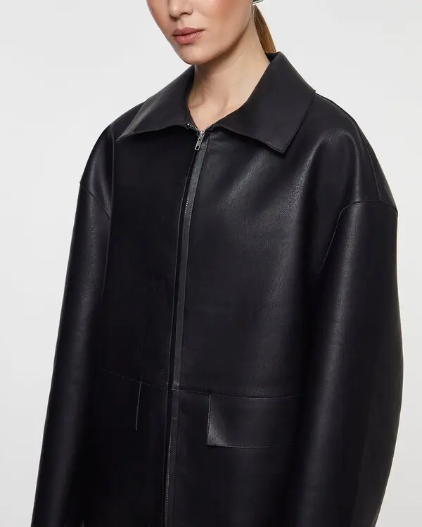WAKAKUU Lugo Faux Leather Jacket