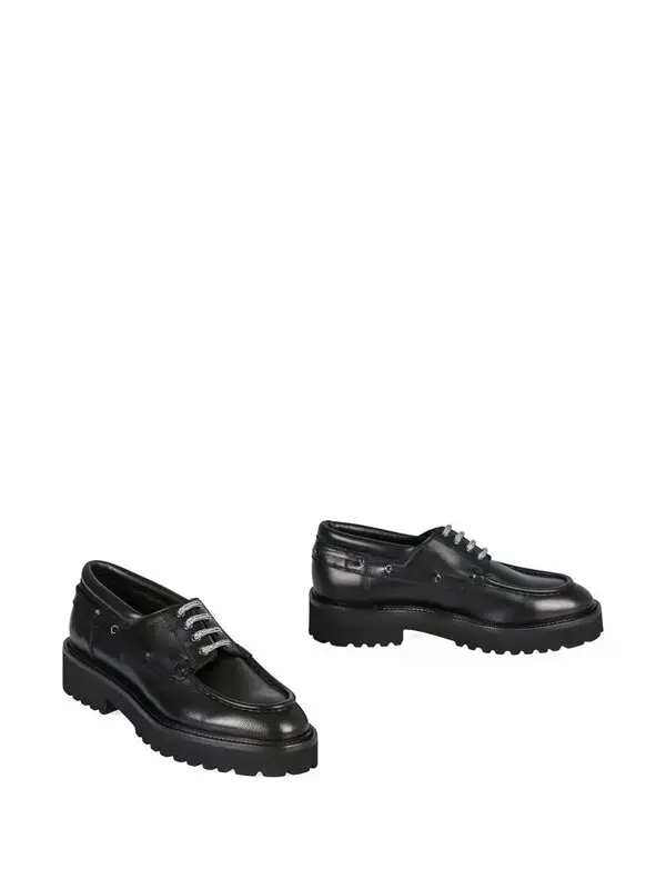 DOUCAL'S Leather Lace-up Loafers