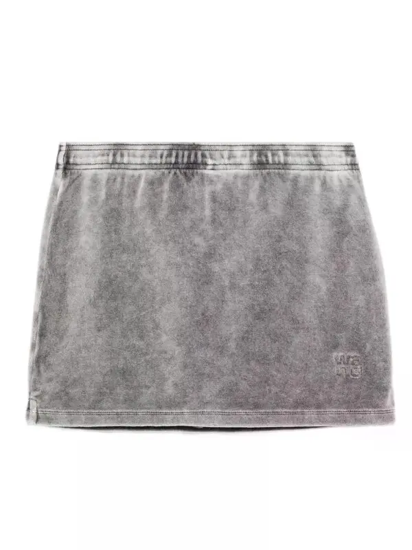 Alexander Wang Embossed Logo Mini Skirt