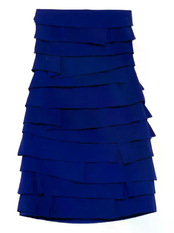 Versace Tiered Mini Dress - Blue