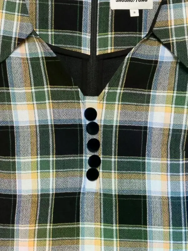 SHUSHU/TONG Plaid Blouse