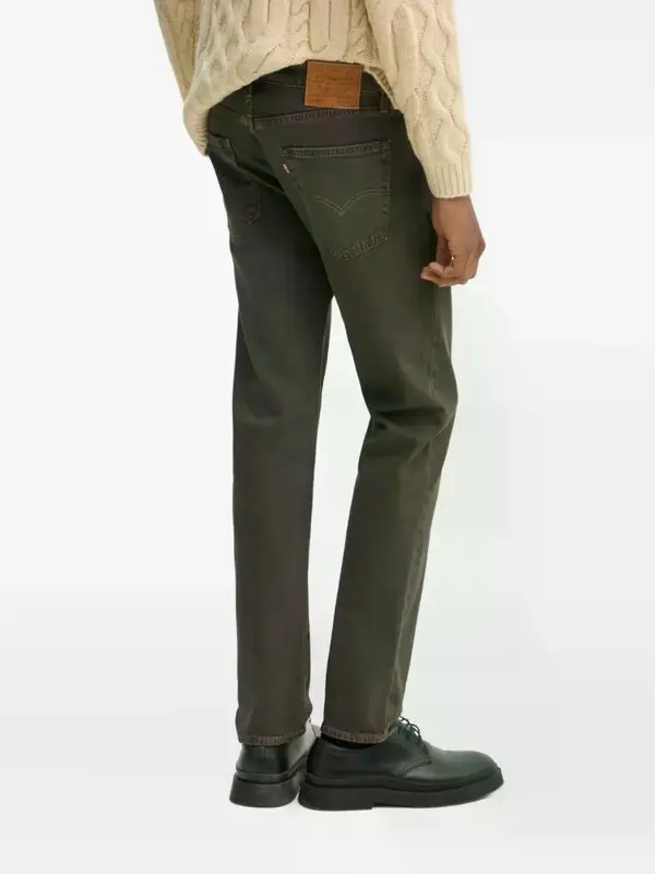 LEVI'S 502 Straight-leg Jeans With Logo Patch - Brown