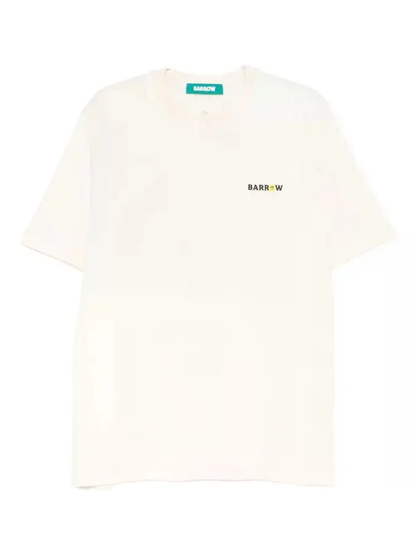 BARROW Printed T-shirt - Neutrals