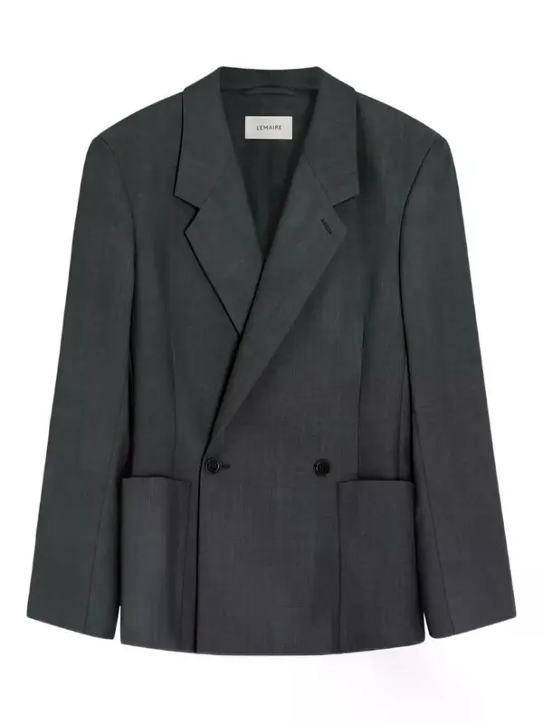 LEMAIRE Double-breasted Patch-pocket Blazer