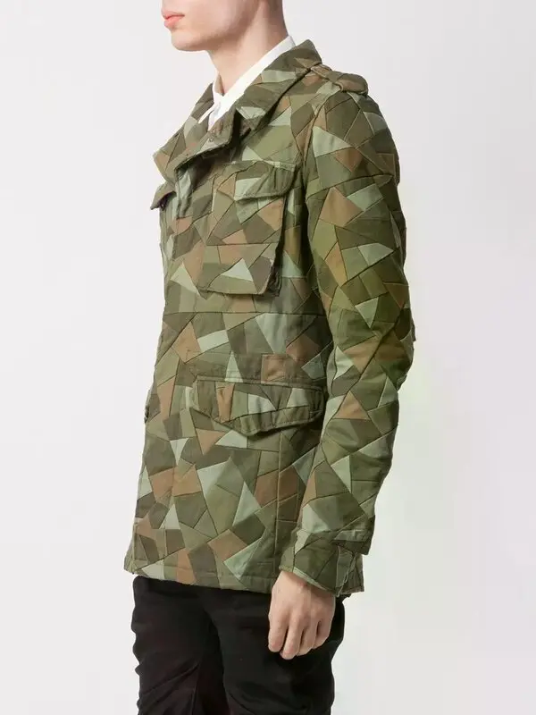 Anrealage Patchwork Cotton Cargo Jacket