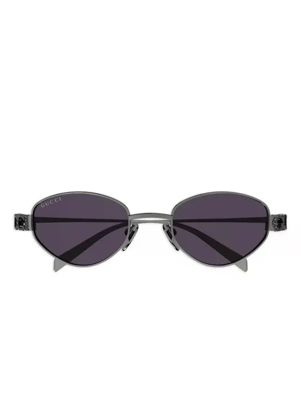 Gucci Oval-frame Sunglasses - Grey