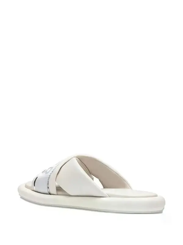 Bogner Criss-cross Logo Flat Sandals