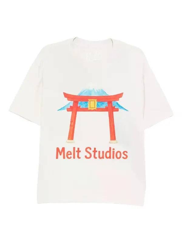 MELT Graphic-print T-shirt - Black