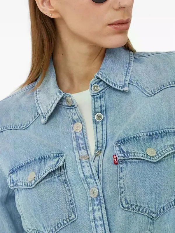 LEVI'S Buttoned Denim Shirt Dress
