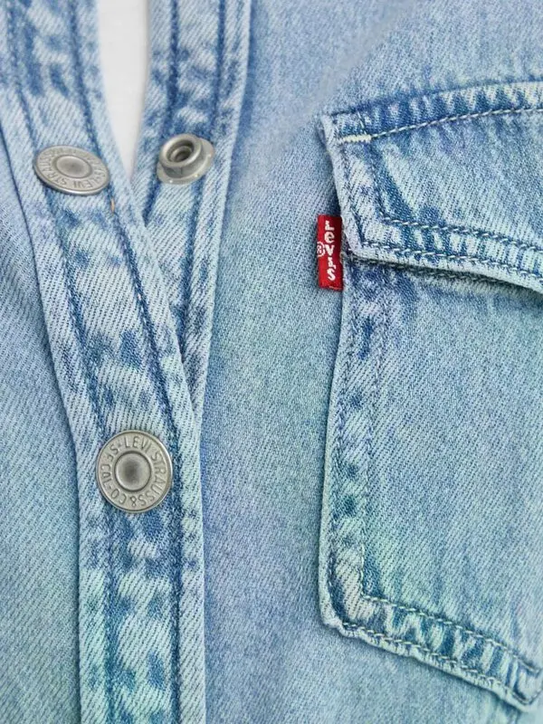 LEVI'S Buttoned Denim Shirt Dress