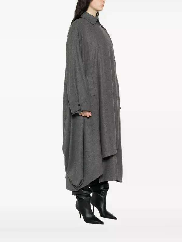 THE NINA STUDIO Asymmetric Hem Coat