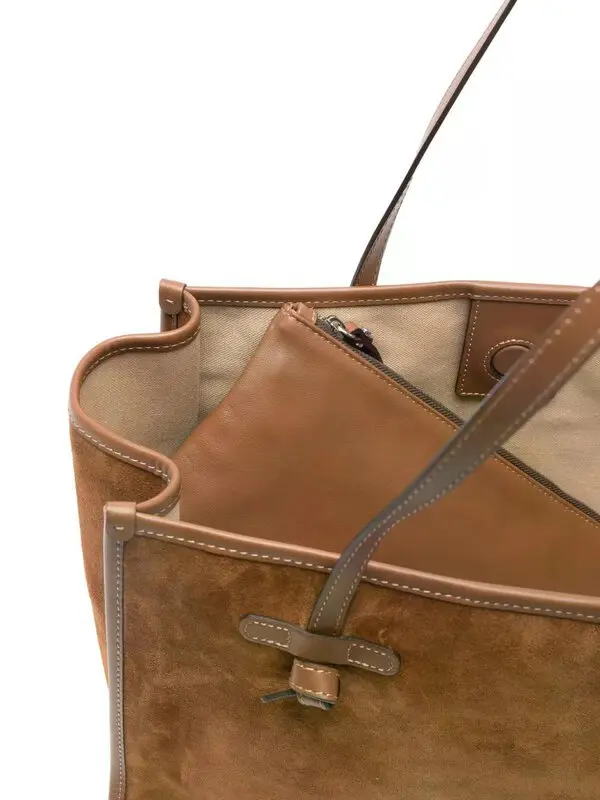 GIANNI CHIARINI Suede Tote Bag