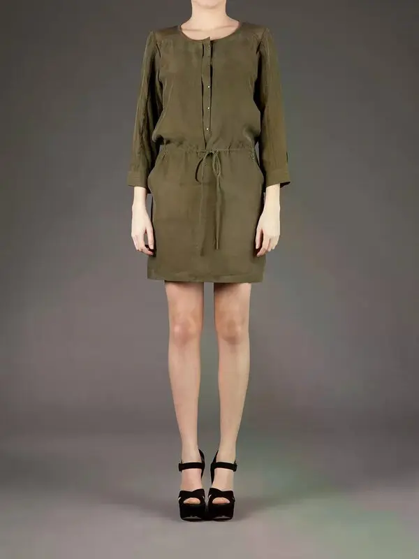 Edun Silk Drawstring Dress