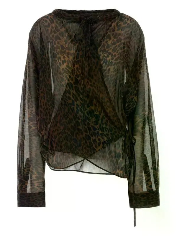 Balenciaga Printed Georgette Blouse