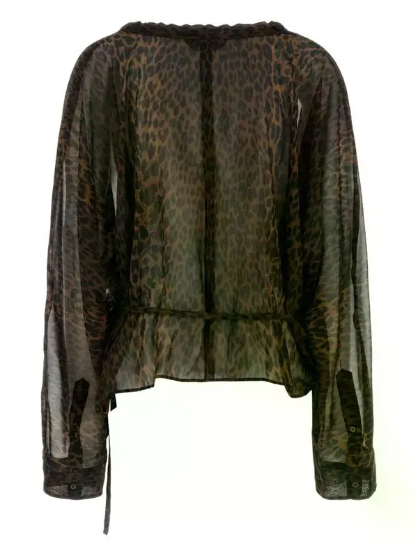 Balenciaga Printed Georgette Blouse