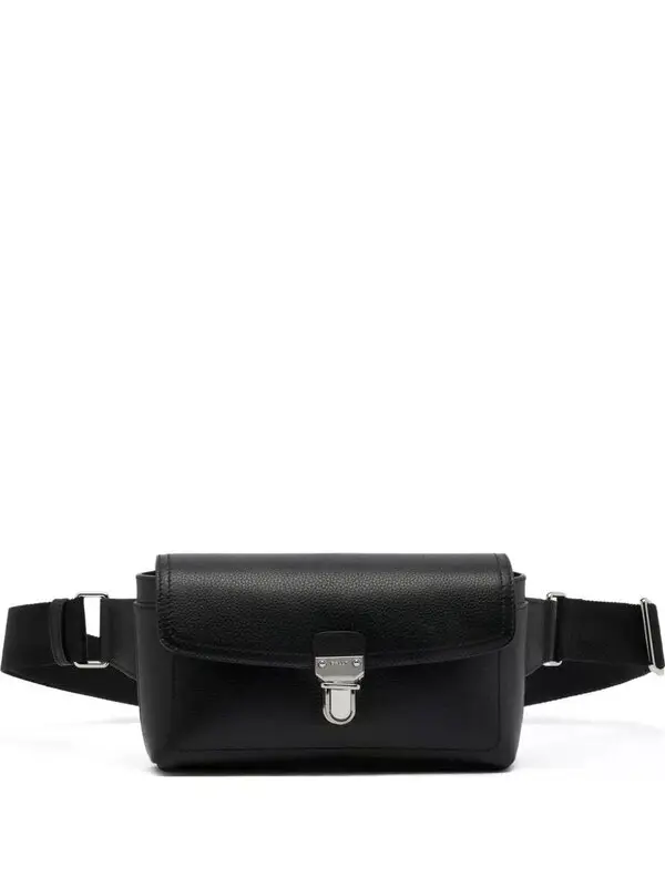 Bally Grained-leather Belt Bag - Black