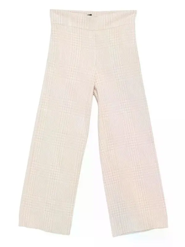 D.exterior Check-pattern Trousers