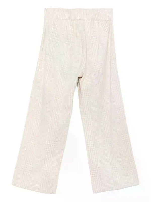 D.exterior Check-pattern Trousers
