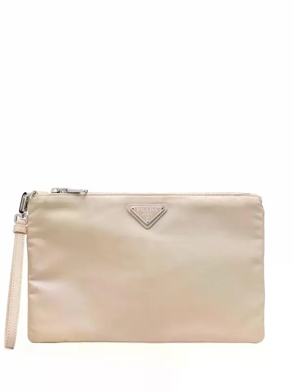 Prada Re-nylon Gabardine Pouch - Neutrals