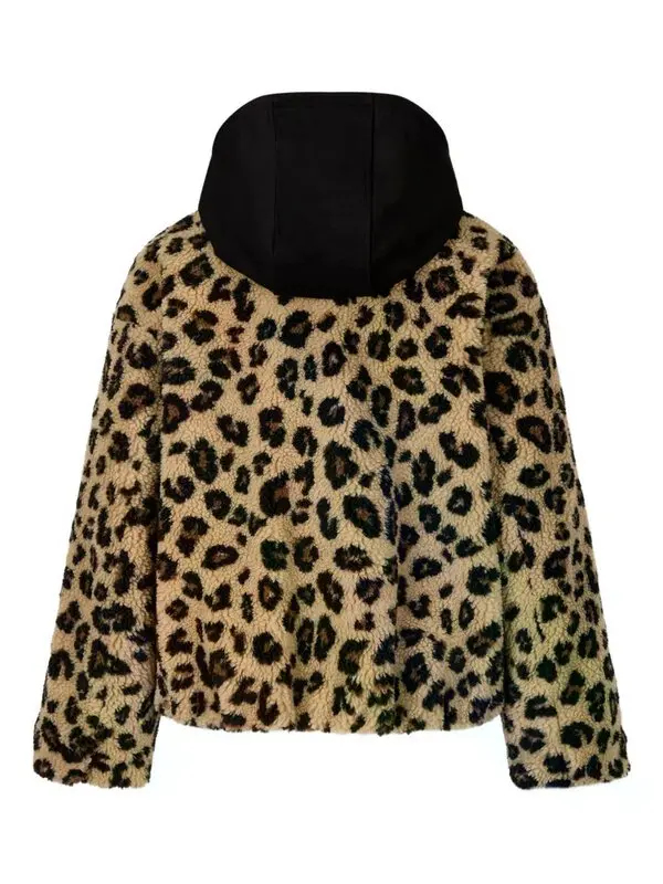 STUDIO TOMBOY Leopard-pattern Hooded Jacket