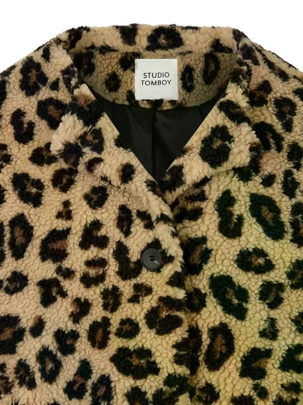 STUDIO TOMBOY Leopard-pattern Hooded Jacket