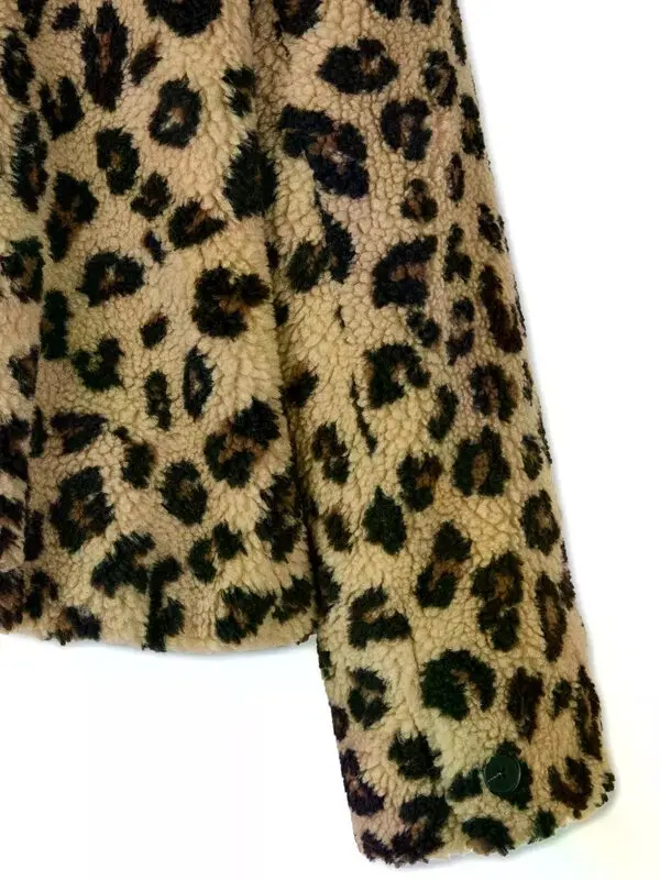 STUDIO TOMBOY Leopard-pattern Hooded Jacket