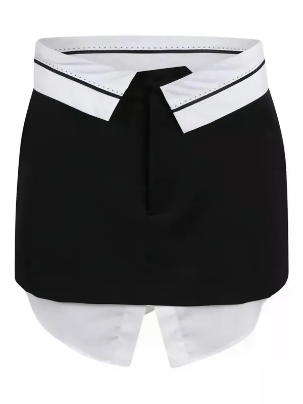 SSHEENA Layered Mini Skirt - Black