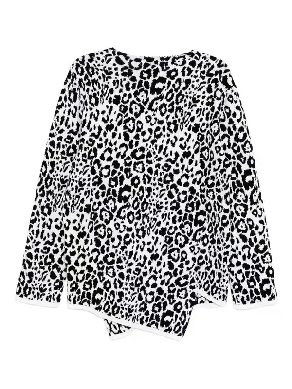 BLACK COMME DES GARÇONS Leopard-print Jumper