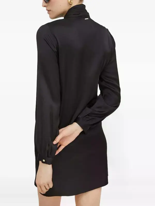 Liu Jo Pleated Tie Mini Dress