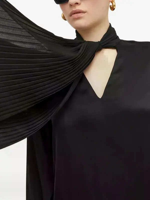 Liu Jo Pleated Tie Mini Dress