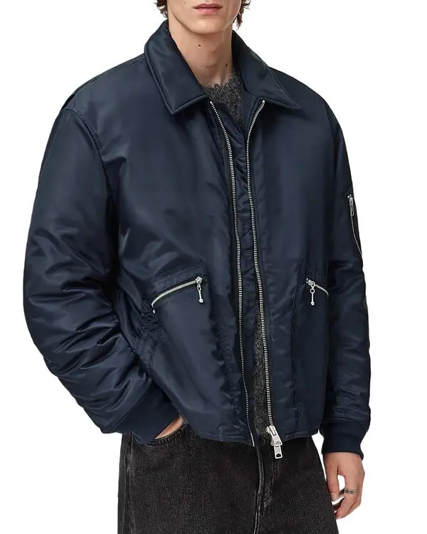 ALLSAINTS Fallon Bomber - Moonlit Blue