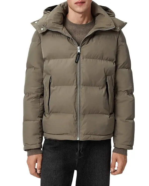 ALLSAINTS Marlo Puffer Jacket - Gull Brown