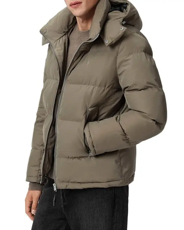 ALLSAINTS Marlo Puffer Jacket - Gull Brown