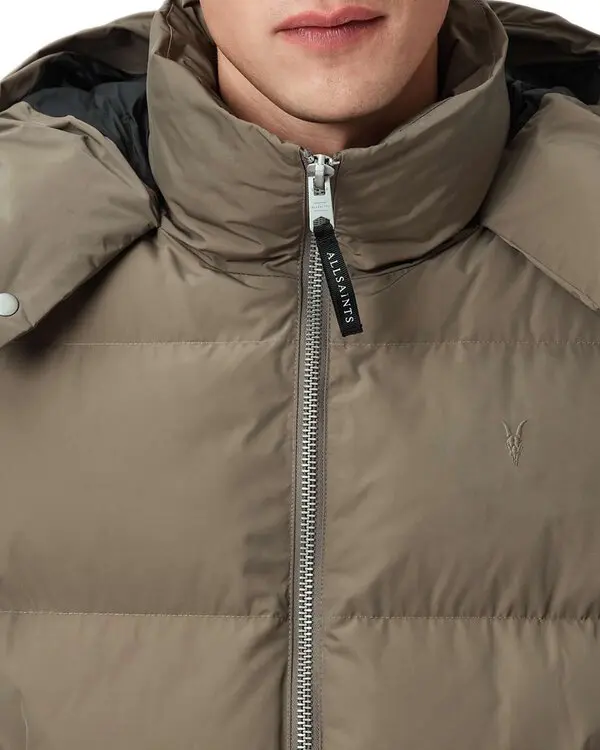 ALLSAINTS Marlo Puffer Jacket - Gull Brown