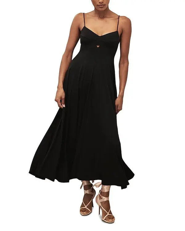 REISS Lydia Strappy Bustier Midi Dress