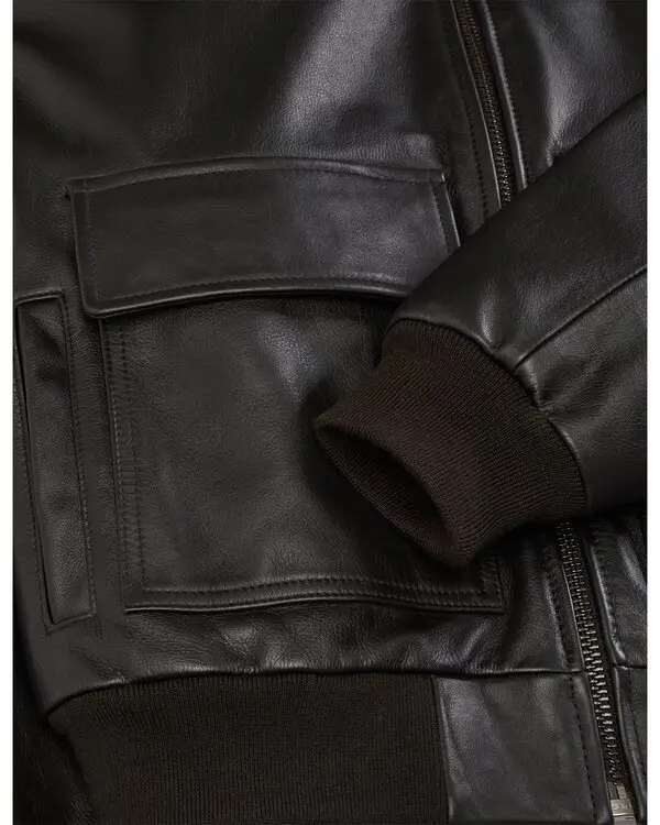 Ted Baker London Leather Jacket - Black