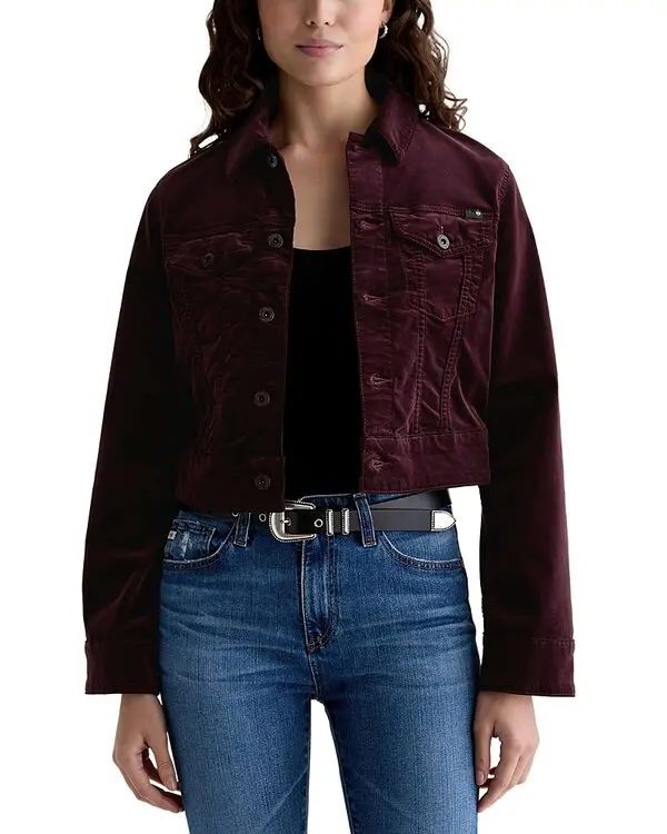 Ag Isa Cropped Trucker Jacket