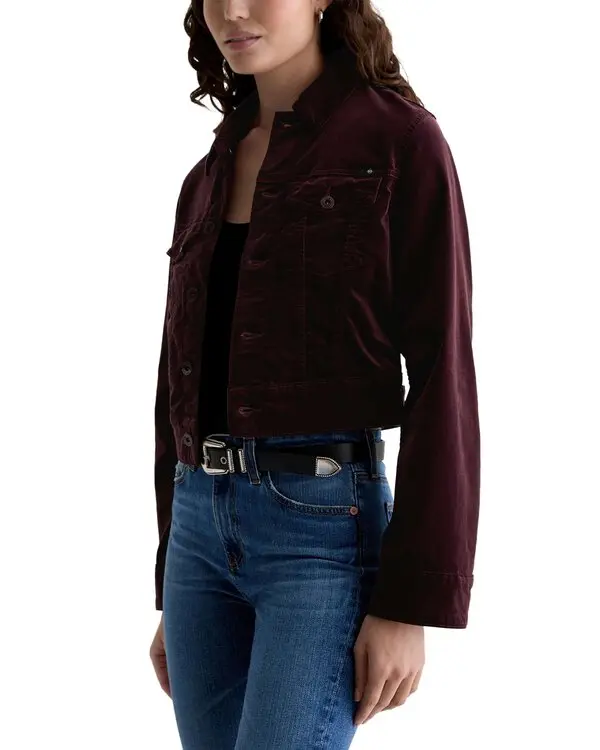 Ag Isa Cropped Trucker Jacket