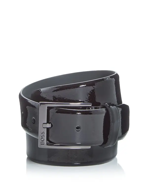 BOSS Elloy Leather Belt - Black