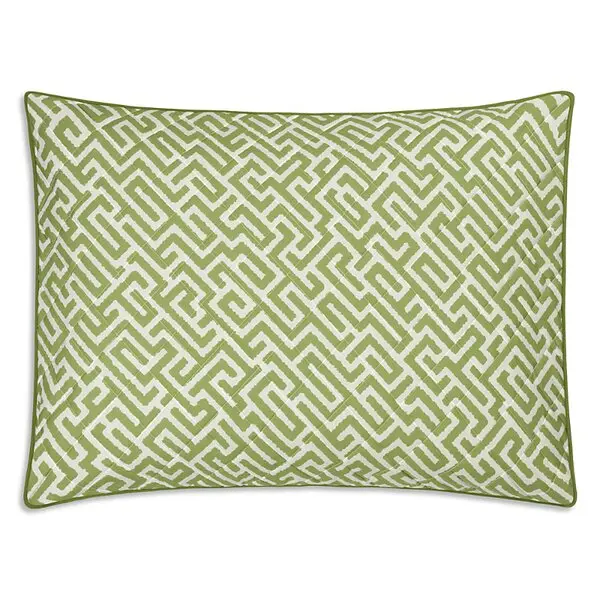 MATOUK Gabriel Quilted King Sham - Grass